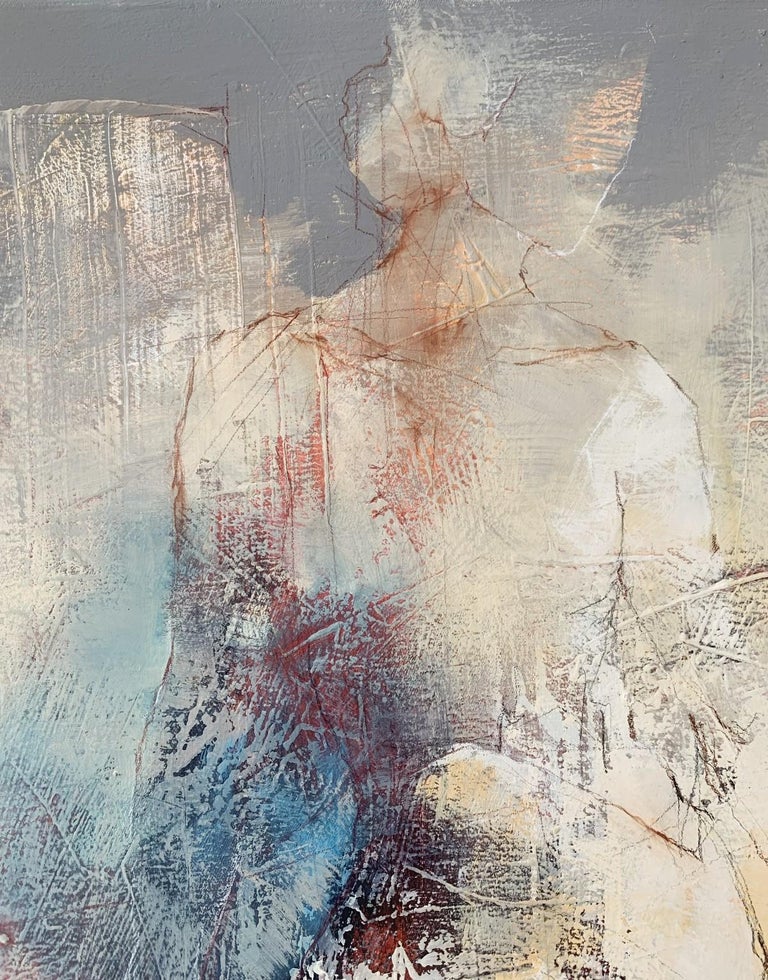 Michał Bajsarowicz - A nude - Contemporary Figurative Acrylic Painting, Abstraction, Polish art ...