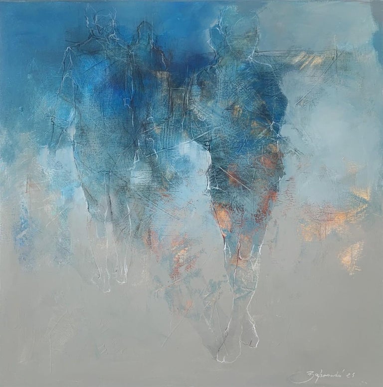 Michał Bajsarowicz - Un nu - Peinture acrylique figurative contemporaine, abstraction, art ...