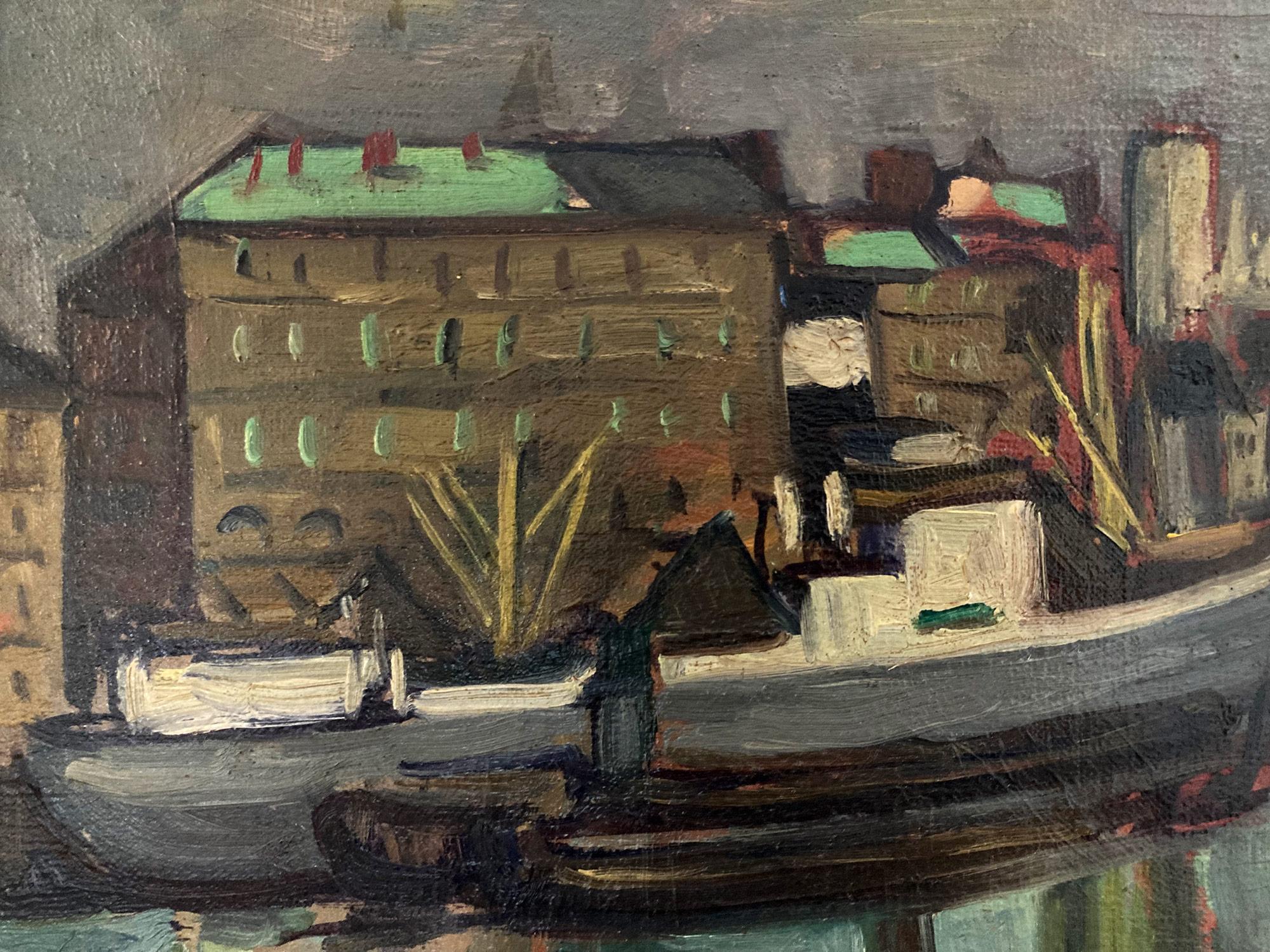 Michel Adlen - "Le Porte Rouen" Impressionist Russian 20th Century ...