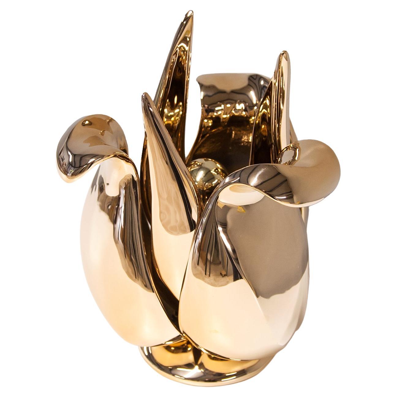 Michel Armand French NIckled Bronze Table Lamp For Sale at 1stDibs