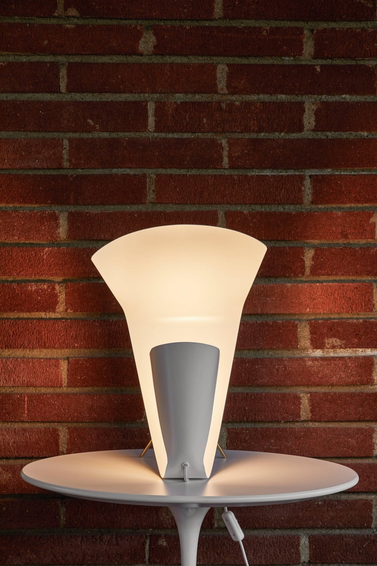 Michel Buffet 'B 201' Black and White Table Lamp at 1stDibs