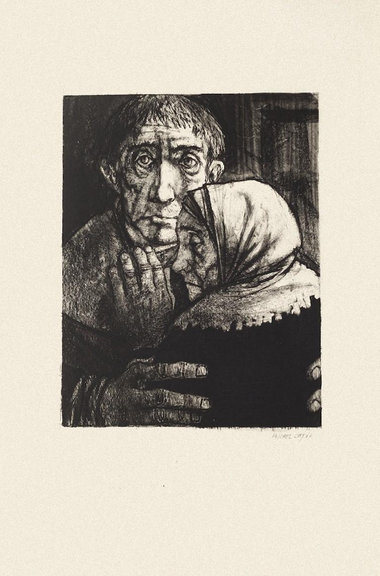 Michel Ciry - Figures - Black and White Etching by M. Ciry - 1964 For ...