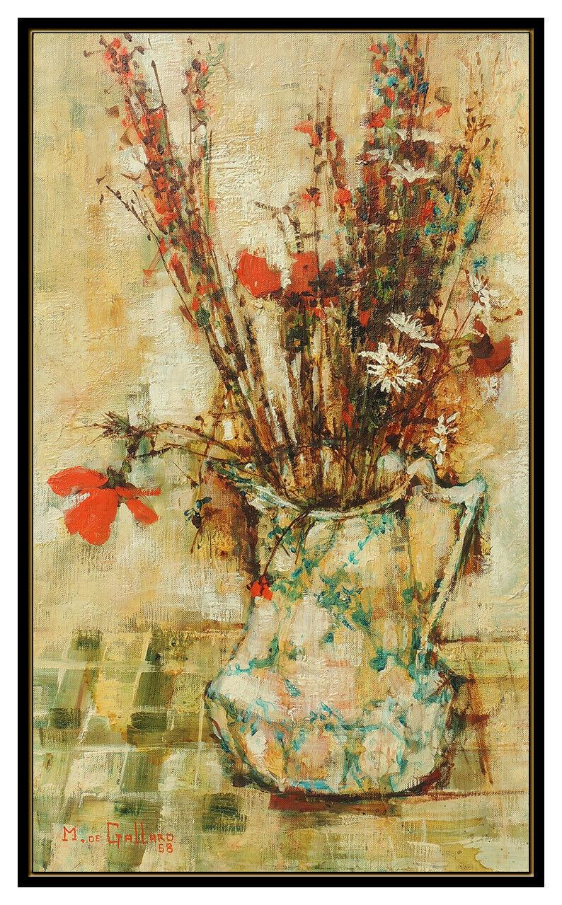 Michel De Gallard - Michel De Gallard Original Oil Painting On Canvas ...