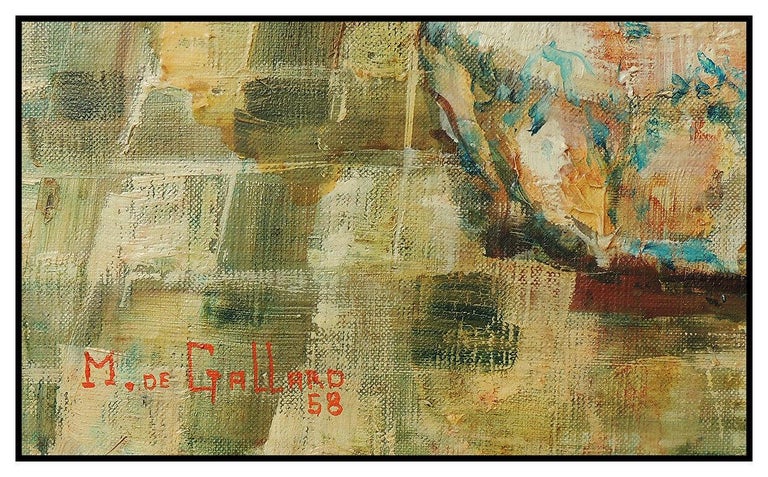 Michel De Gallard - Michel De Gallard Original Oil Painting On Canvas ...