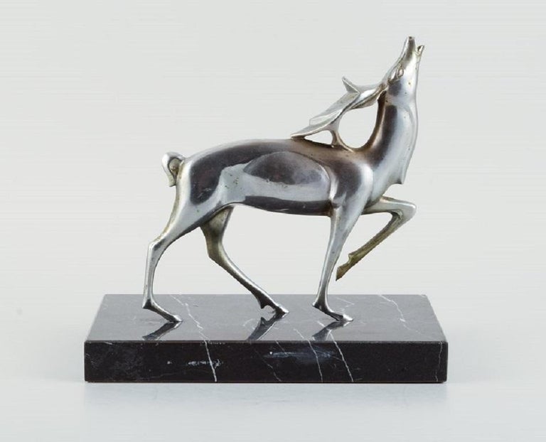 Michel Decoux, '1837-1924' Belgian Sculptor, Art Deco Sculpture of a ...