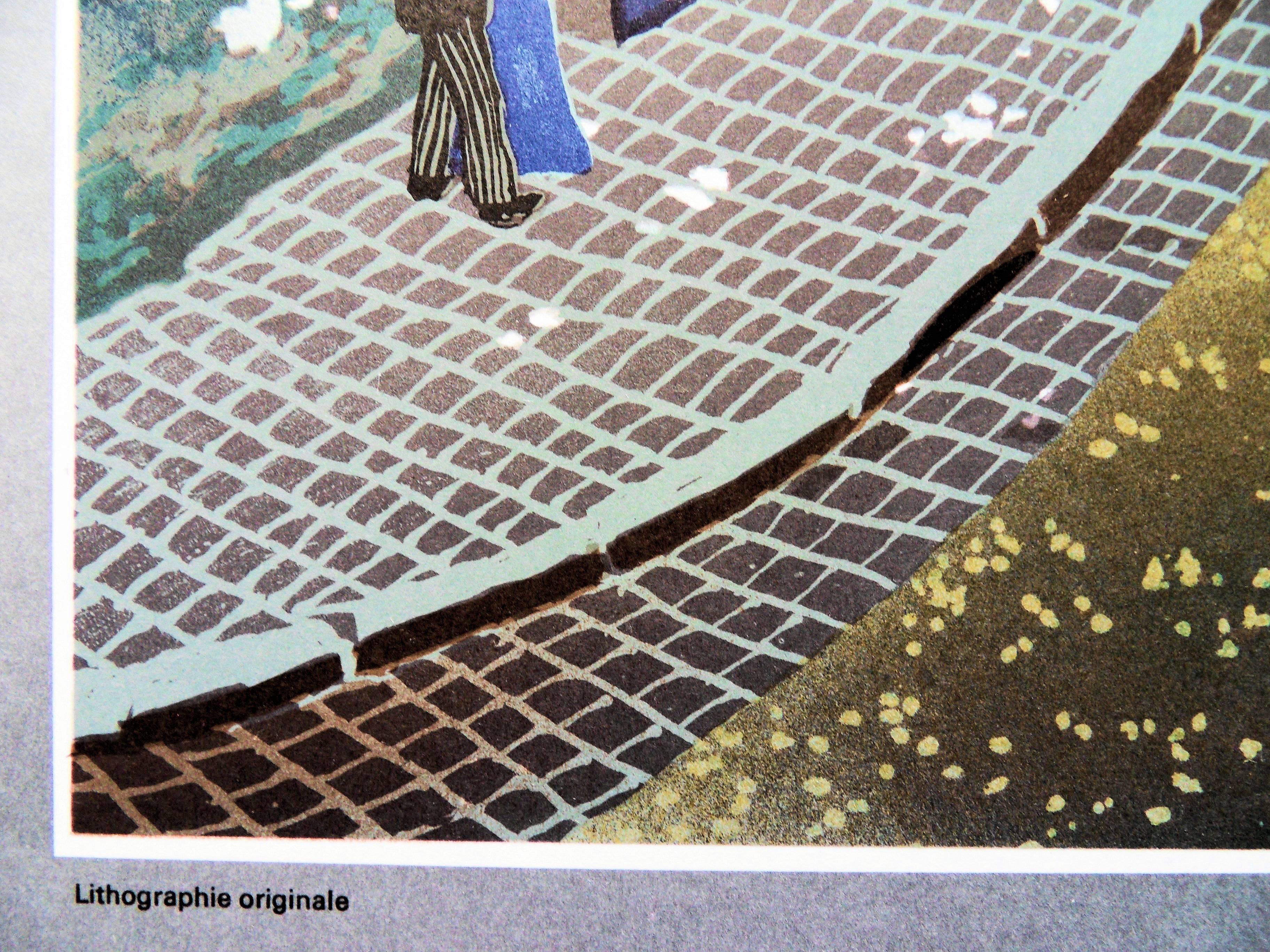 Michel Delacroix - France : Traditional Village - Lithograph poster at ...