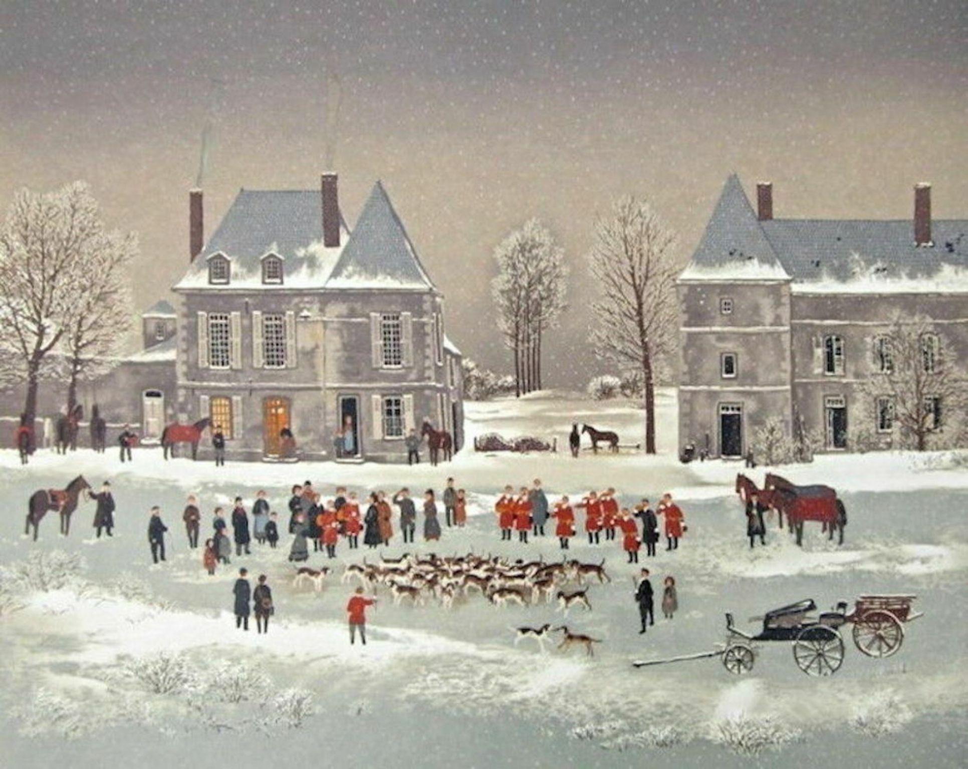Michel Delacroix - La Neige sur la Seine, Michel Delacroix For Sale at ...