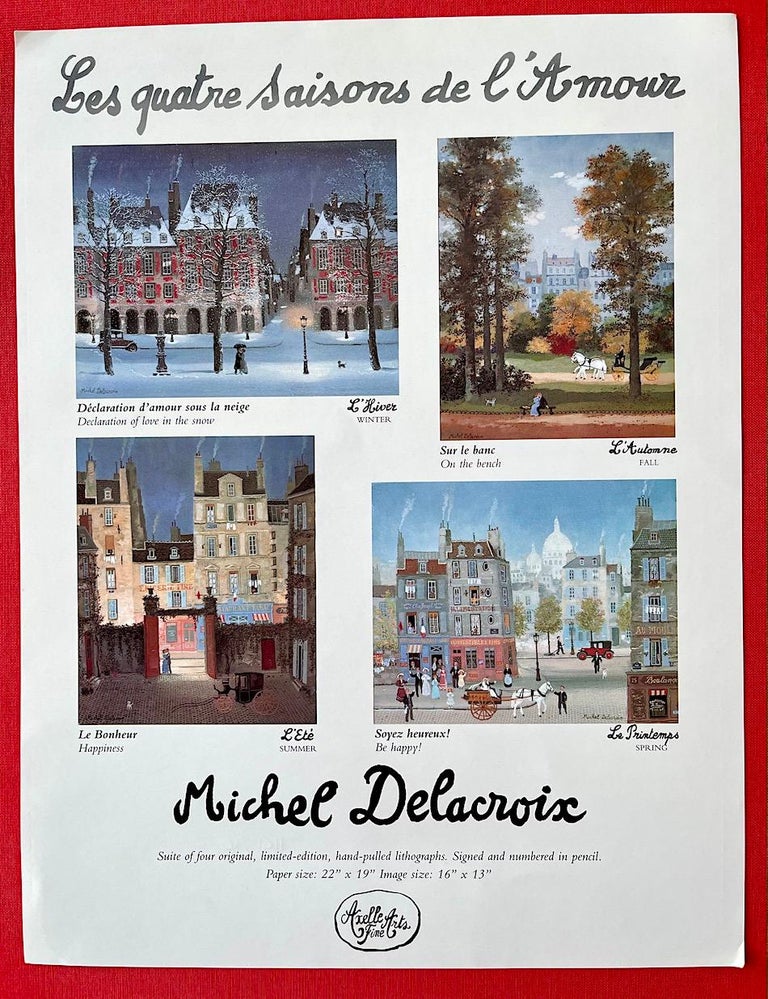 Michel Delacroix - LES QUATRE SAISONS DE L''AMOUR Boxed Set of 4 Signed ...