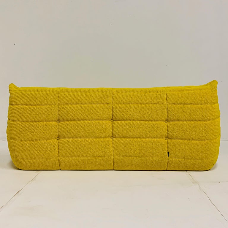 Michel Ducaroy for Ligne Roset Rare Yellow Toga Sofa / Large Settee at ...