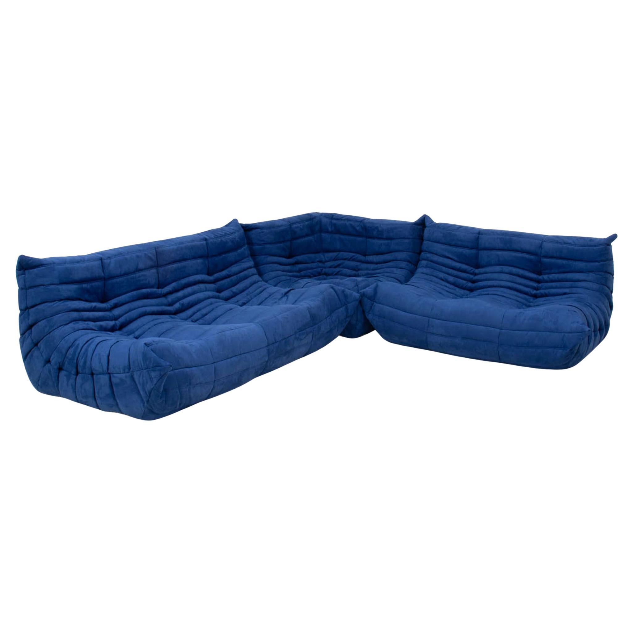 Ligne Roset by Michel Ducaroy Togo Grey Modular Sofa, Set of Three For ...