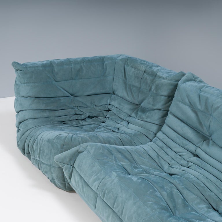 Michel Ducaroy for Ligne Roset Togo Pale Blue Modular Sofa, Set of 2 ...