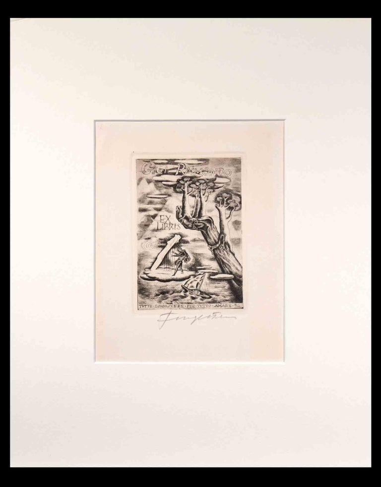 Michel Fingesten - Ex Libris Gigi Raimondo - Etching by Michel ...