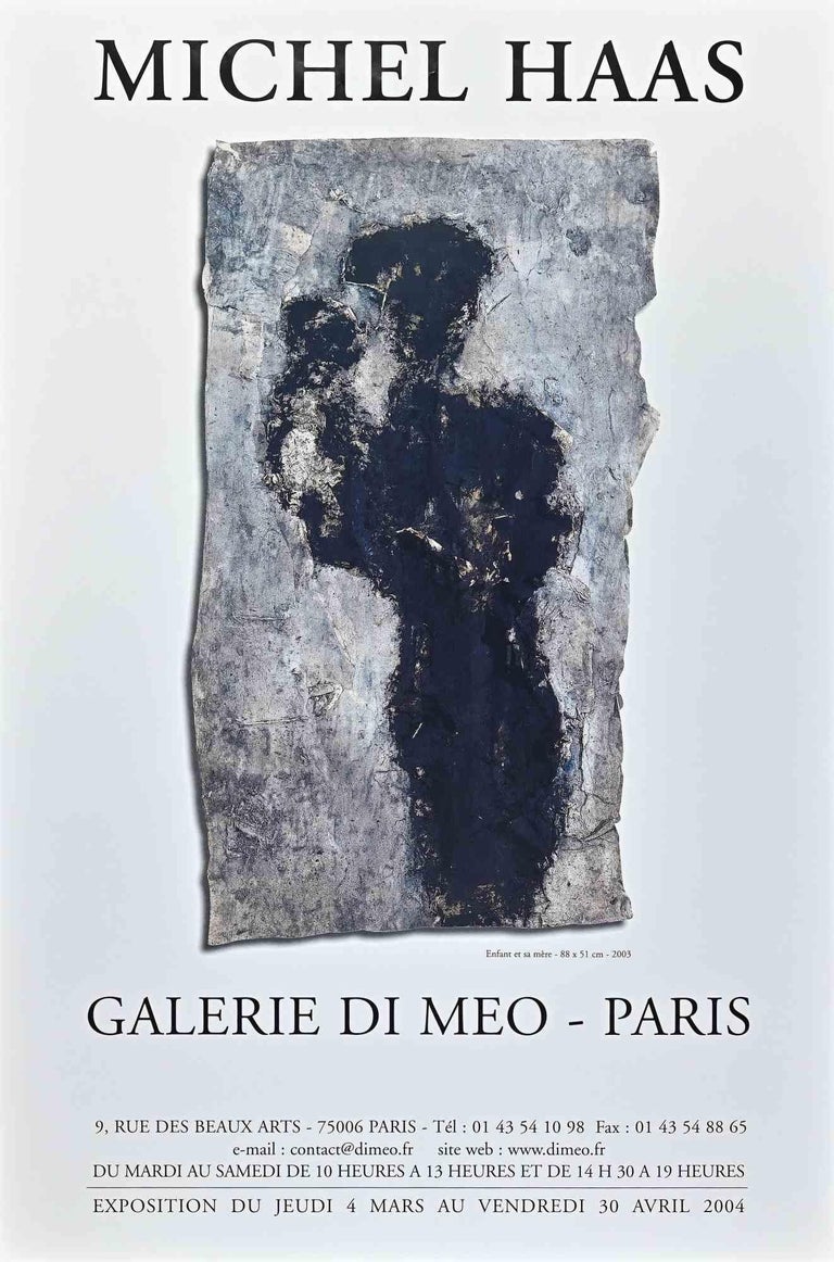 Michel Haas - Vintage Exhibition Poster Galerie Di Meo - 2004 For Sale ...