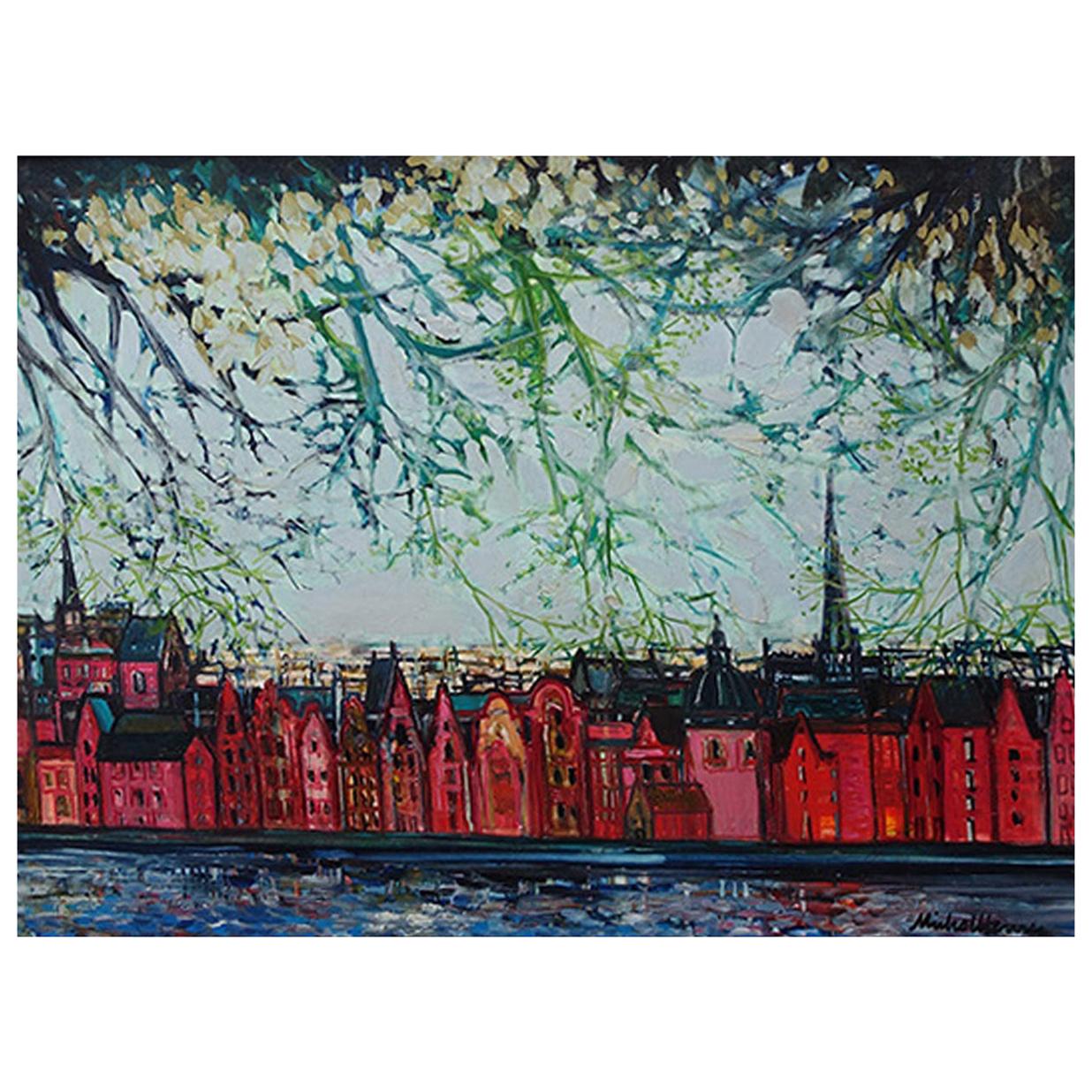 Oil on Canvas Landscape by Henry Charles Payne IL, MA For Sale at 1stDibs