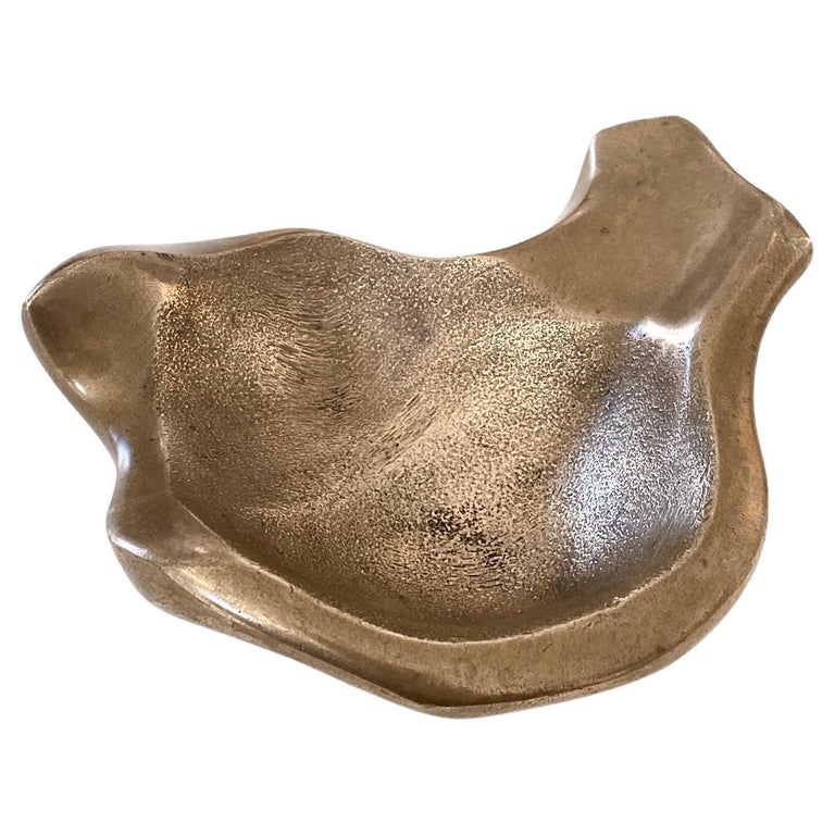Michel Jaubert French Bronze Abstract Sculptural Vide Poche or Dish For ...