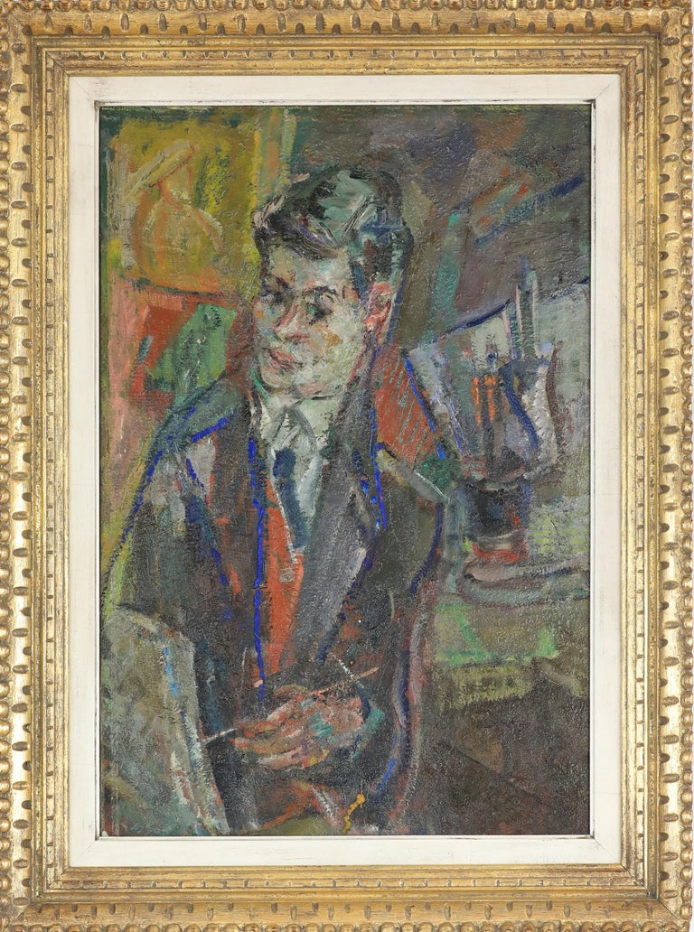 Michel Kikoïne - Portrait of Jacques Chalom by Michel Kikoïne For Sale ...