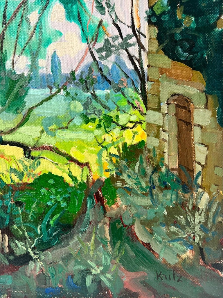 Michel Kritz - Post Impressionist French Signed Oil Leafy Green Trees ...
