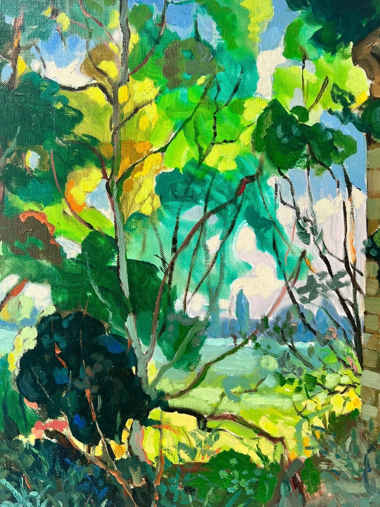 Michel Kritz - Post Impressionist French Signed Oil Leafy Green Trees ...