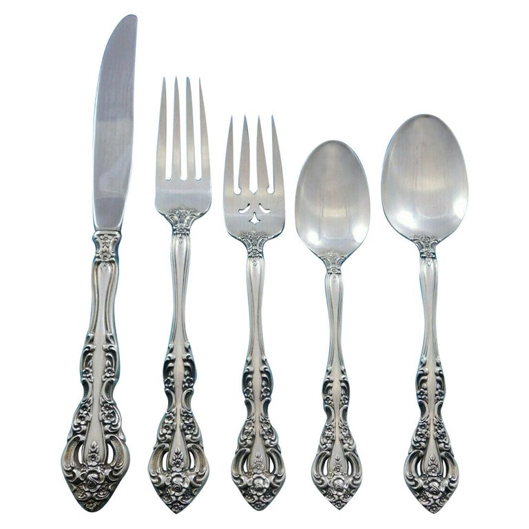 Michelangelo by Oneida Tradition Sterling Silver Flatware Set Service ...
