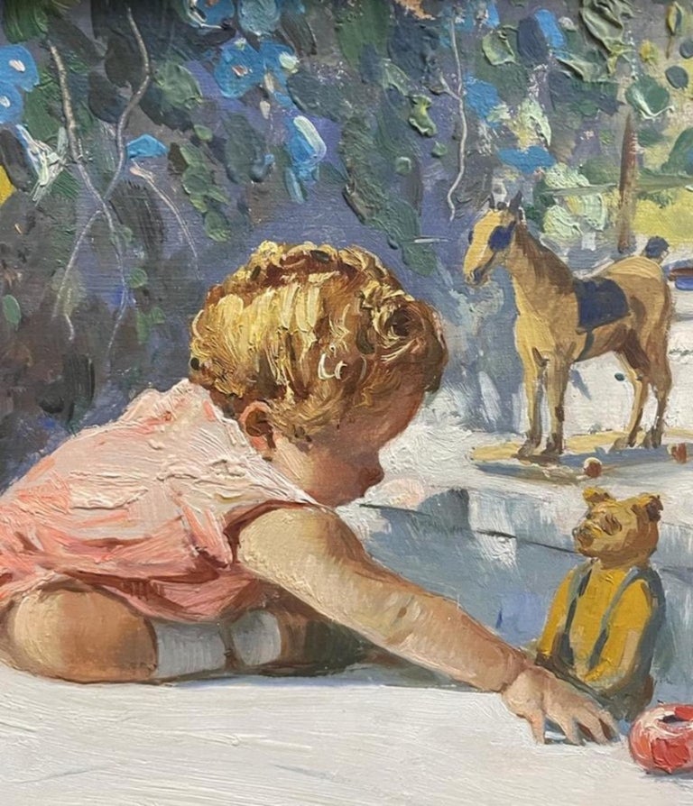 Michele de Simone - Little kid playing For Sale at 1stDibs
