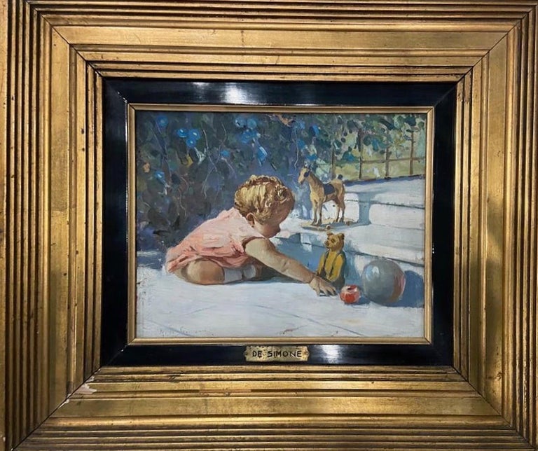 Michele de Simone - Little kid playing For Sale at 1stDibs