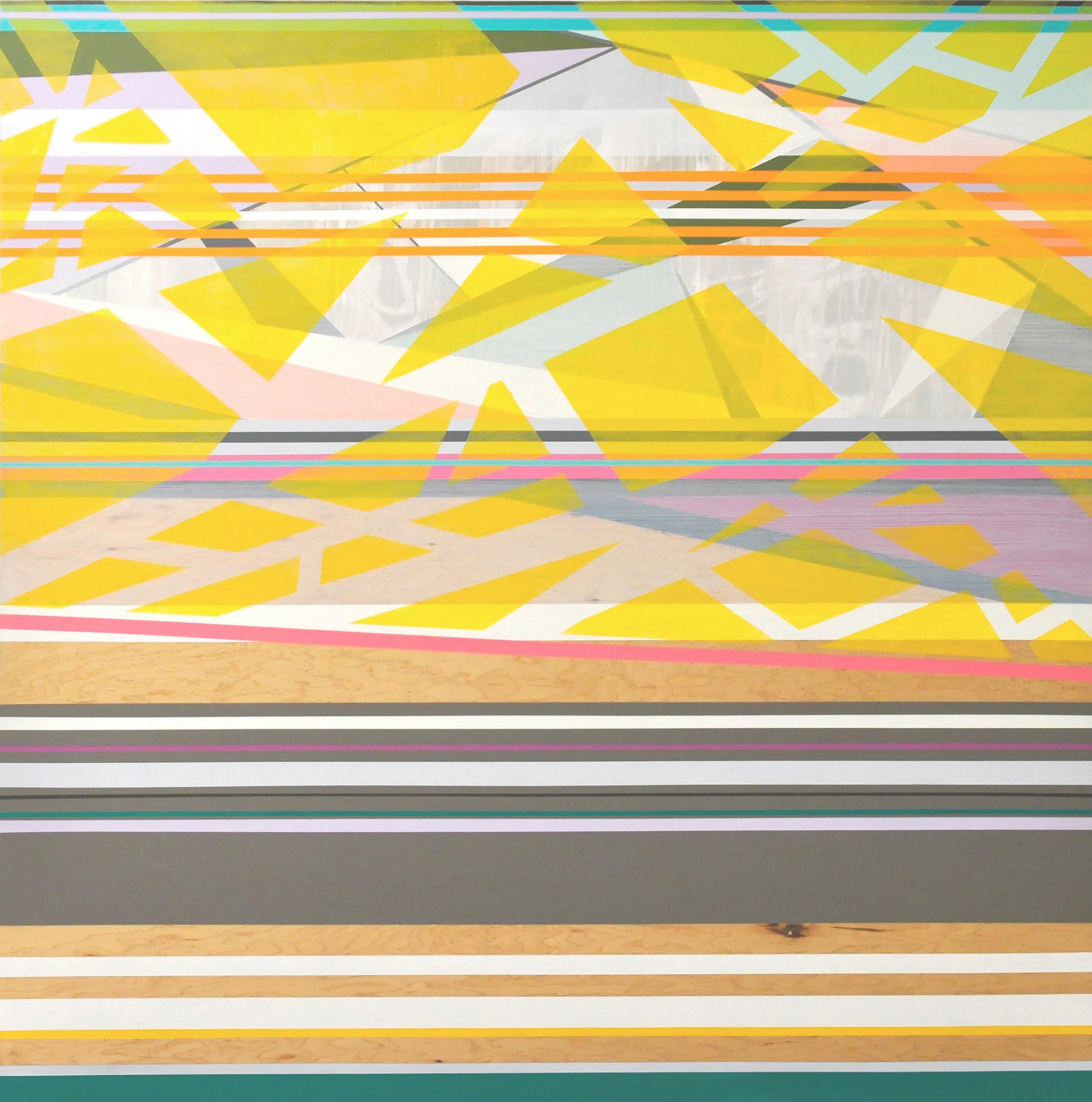 Michele Kishita - "City Limits, Refracting Light" Painting, landscape ...