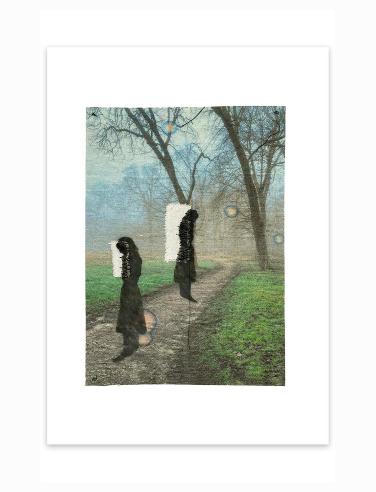 Michele Landel - Gwen -blue green contemporary figurative photo ...