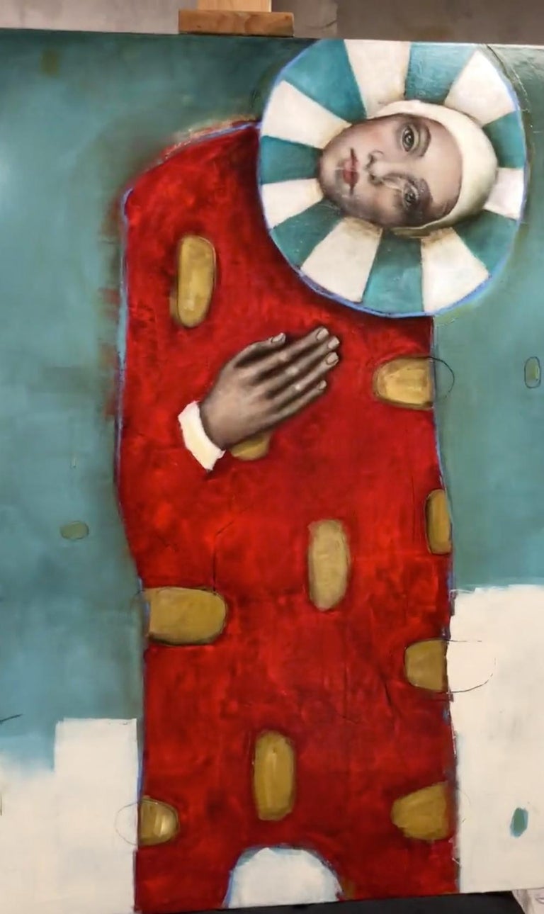 Michele Mikesell - "St. Luke", Oil on canvas, mysterious and whimsical ...