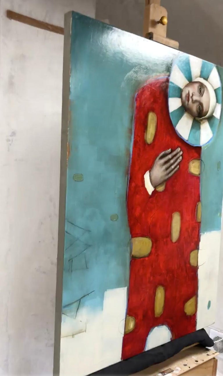 Michele Mikesell - "St. Luke", Oil on canvas, mysterious and whimsical ...