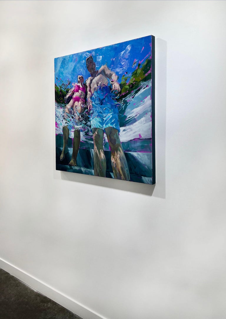Michele Poirier-Mozzone - "As Luck Would Have It," Abstract Figural ...