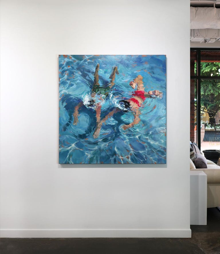 Michele Poirier-Mozzone - "Double Dip," Abstract Figural Painting at ...