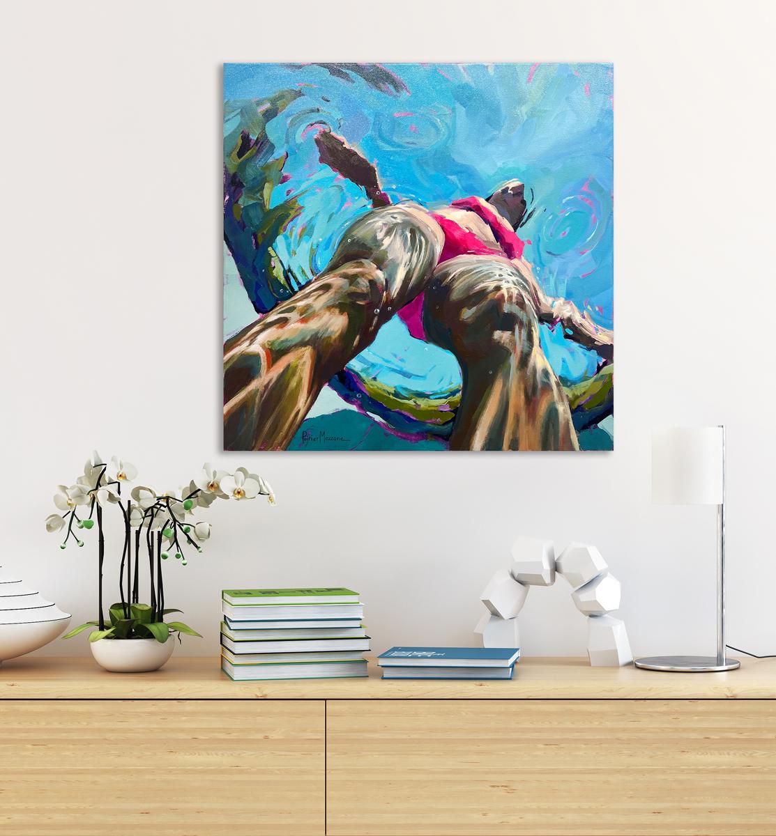 Michele Poirier-Mozzone - "Equilibrium, " Abstract Figural Painting For ...