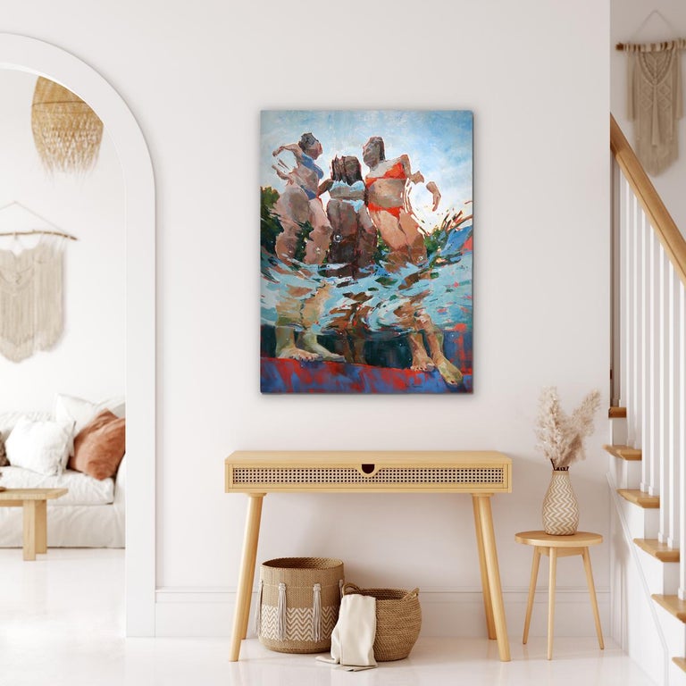 Michele Poirier-Mozzone - "Sidekicks II," Abstract Figural Painting For ...