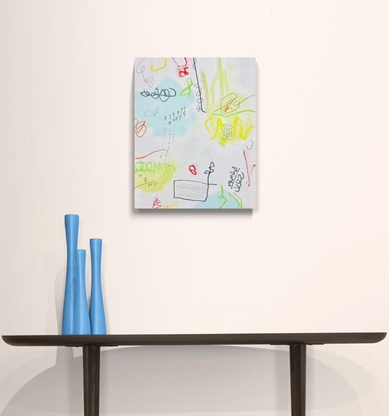 Michelle Louis – Abstraktes Gemälde „Duck Goes Splash 2“ - kühnes ...