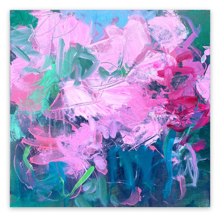 Michelle Marra - Bloom Bomb III (Abstract ainting) For Sale at 1stDibs
