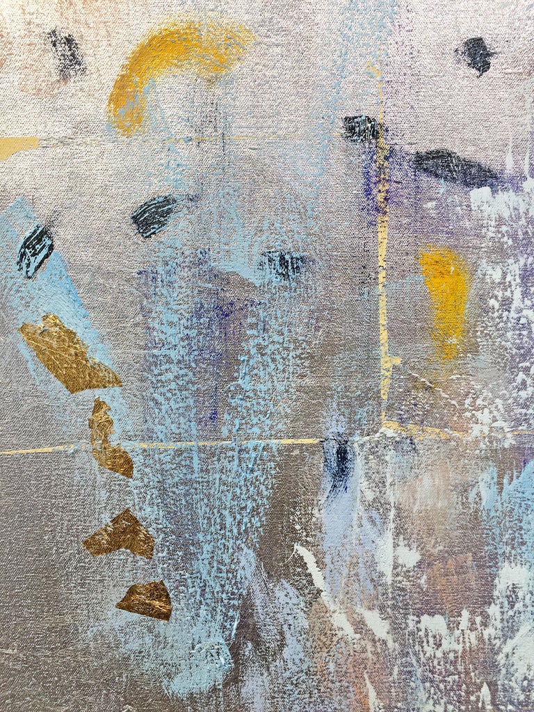 Michelle Sakhai - Abstract Impressionist, Metal Leaf Painting, Michelle ...