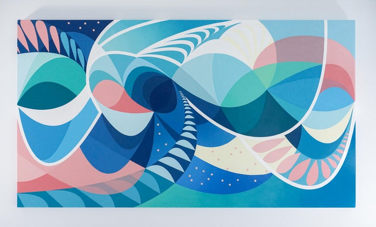 Michelle Weddle - MERCURY - Contemporary Abstract Painting w/ Smooth ...