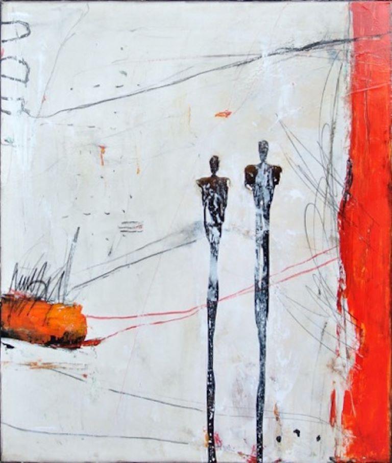 Michelle Y Williams - "Figure 17-7" mixed media on canvas by Michelle Y ...