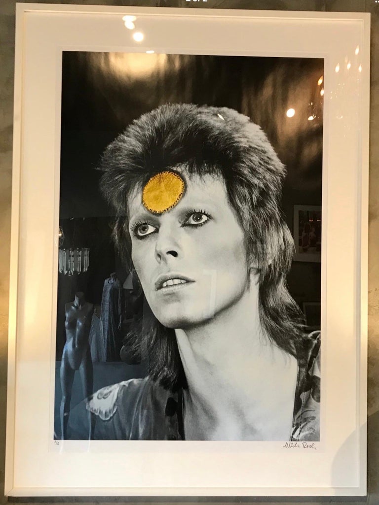 Mick Rock Gold Spot Photograph David Bowie at 1stDibs