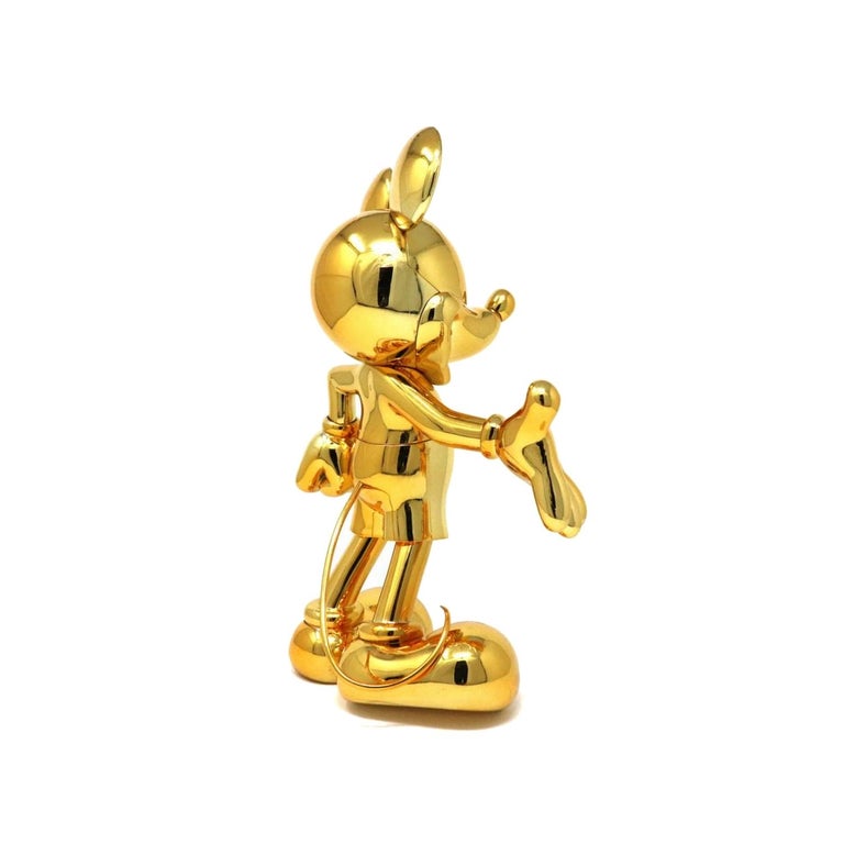In Stock in Los Angeles, Mickey Mouse Gold Metallic, Pop Sculpture ...