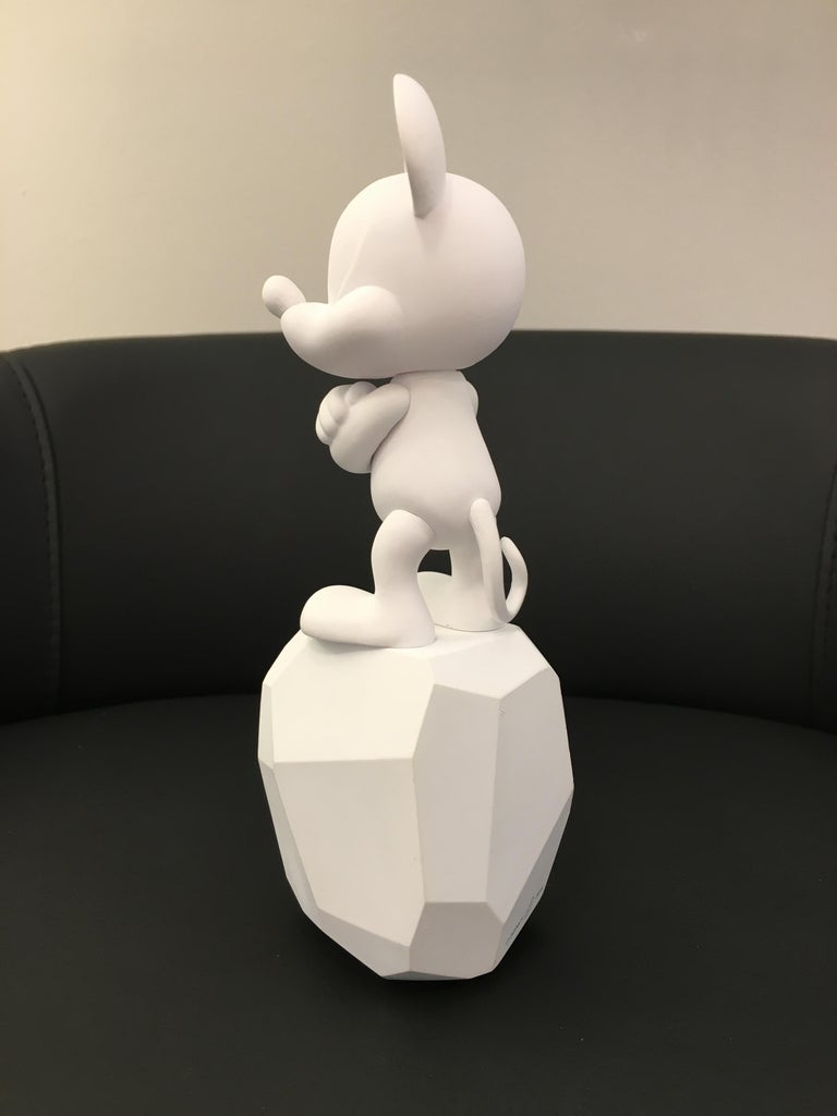 In stock in Los Angeles, 7 inches White Mickey Mouse Rock Pop Figurine ...