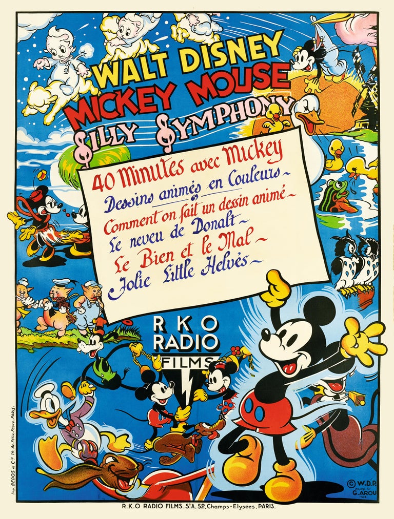 Mickey Mouse, Silly Symphony For Sale at 1stDibs