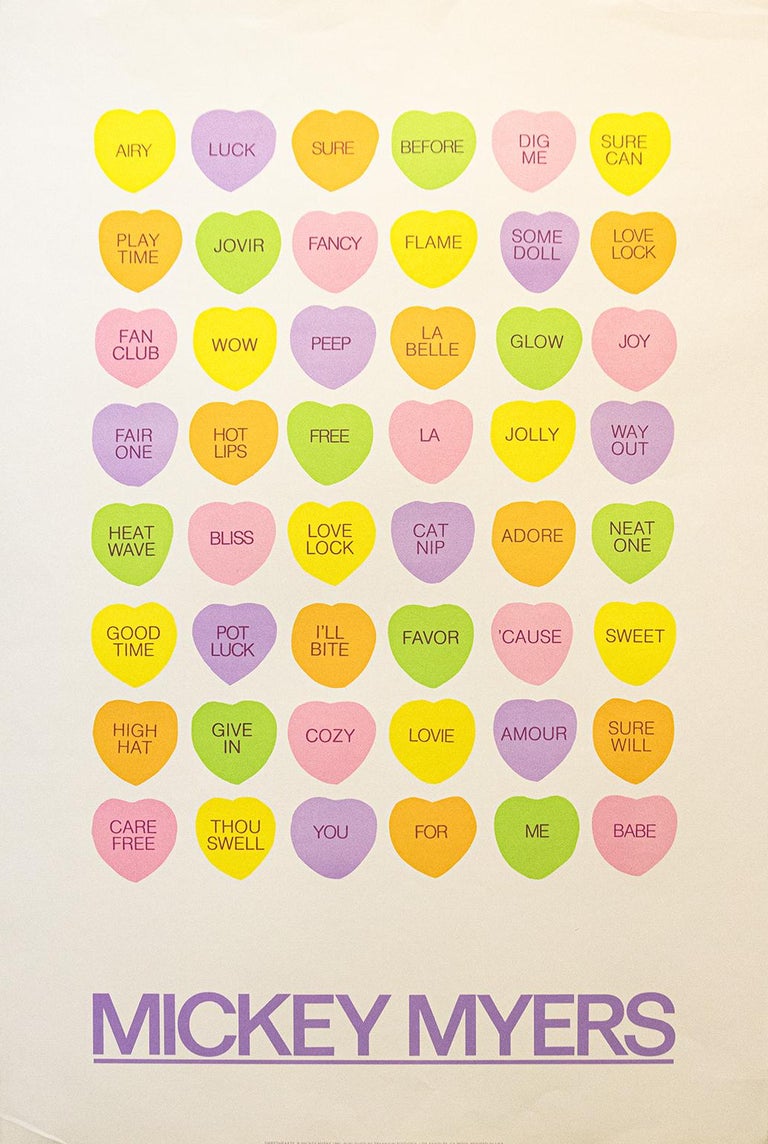 "Sweethearts" Pop Art Print After Mickey Myers, 1981 at 1stDibs