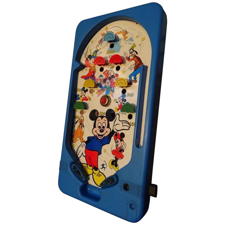 Mickey Mouse 1960 Retro Vintage Original Walty Disney Pinball Tabletop ...