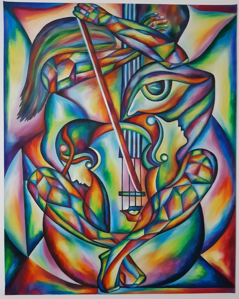 Miclea Roxana - The Mystery of Love on Musical Note - Painting by ...