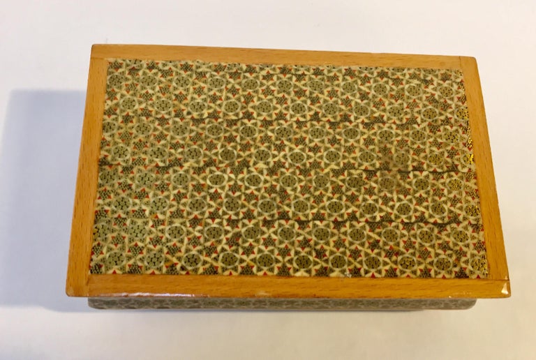 Micro Mosaic Indo Persian Inlaid Jewelry Trinket Box at 1stDibs