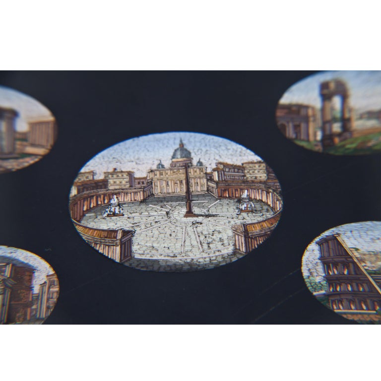 Micromosaic with Views of Rome, Italy, circa 19th Century For Sale at ...