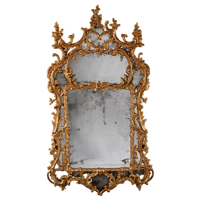 Mid 18th C. George II Carton Pierre Gilt Mirror at 1stDibs