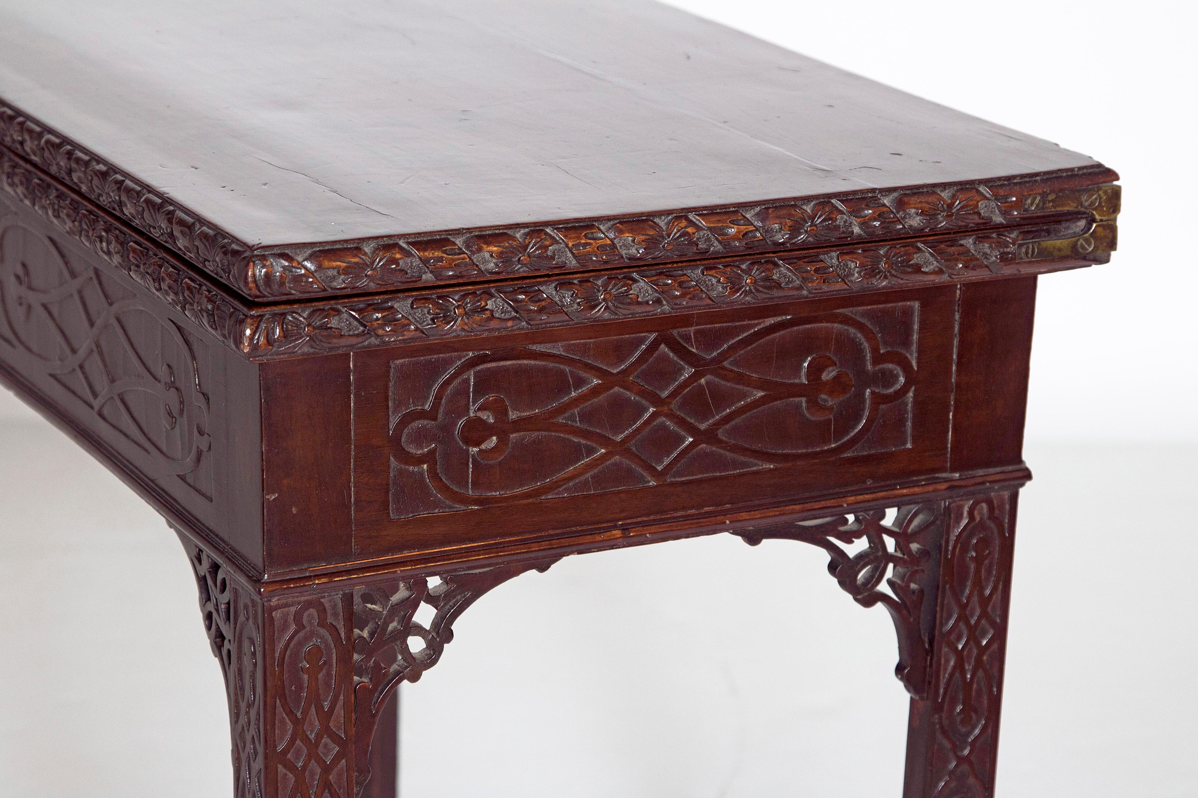 Mid-18th Century Early George III Mahogany Card Table at 1stDibs