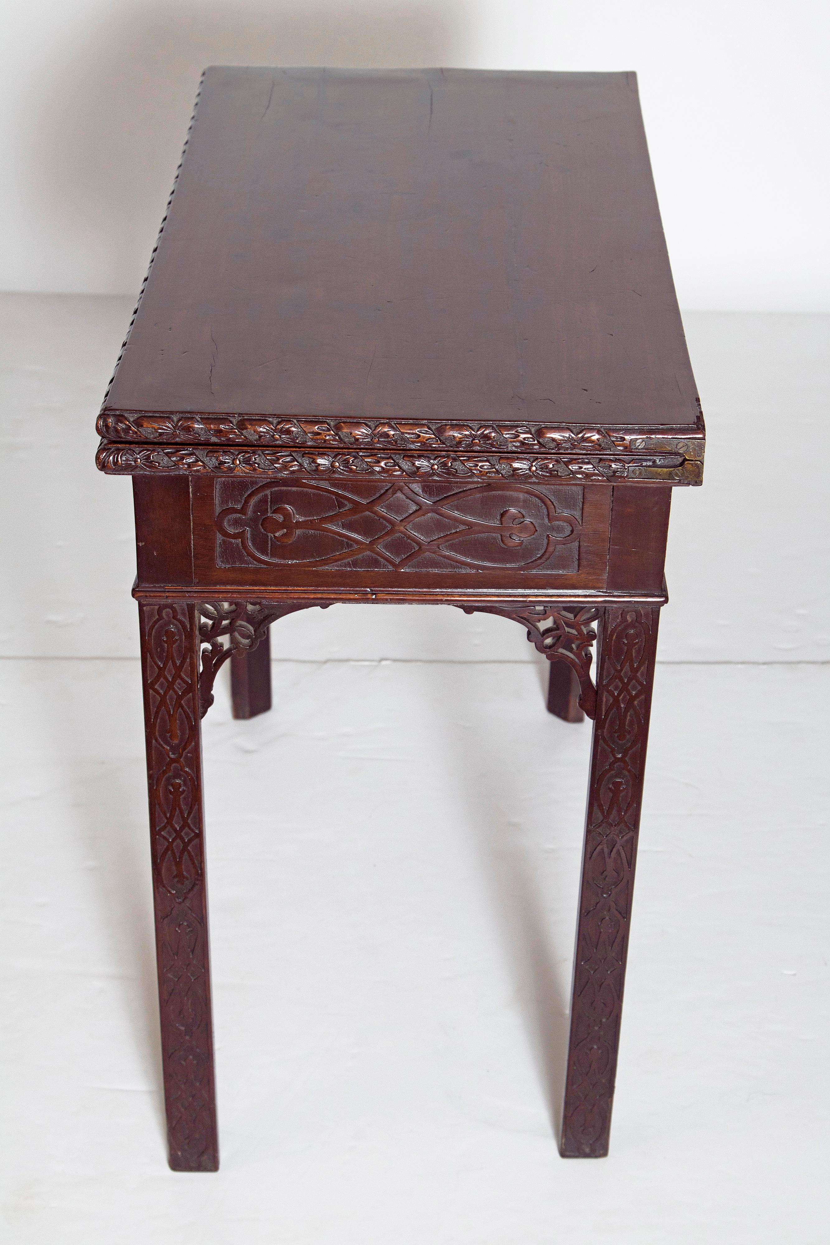 Mid-18th Century Early George III Mahogany Card Table at 1stDibs